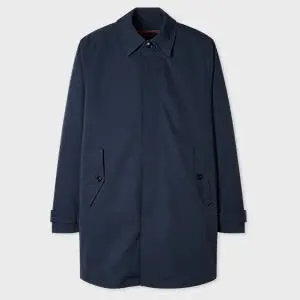 Paul Smith Recycled-polyester Mac With Removable Lining - Blue