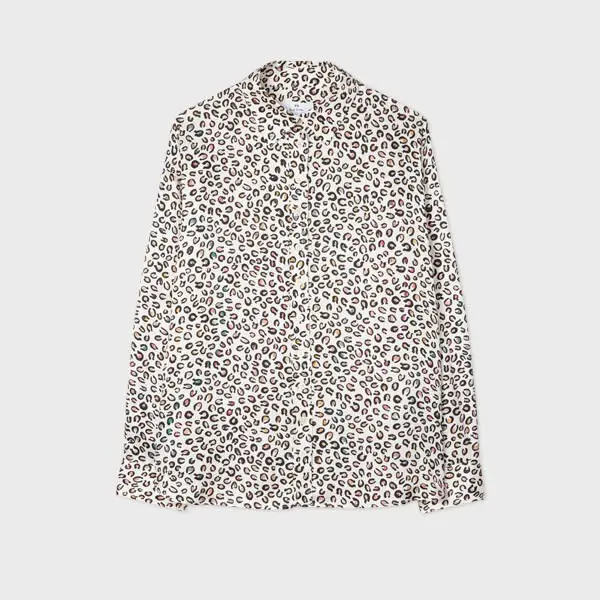 Paul Smith Printed Viscose Shirt - White