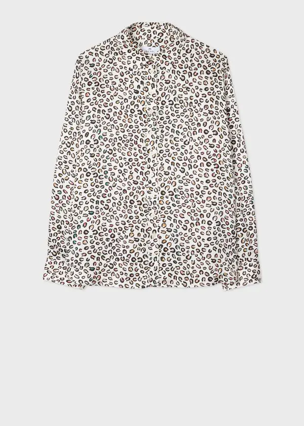 Paul Smith Printed Viscose Shirt - White