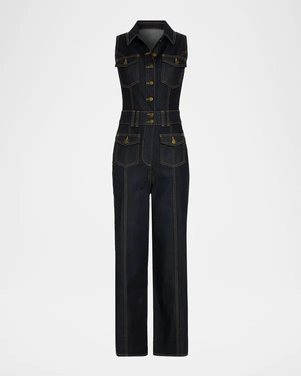 Ramy Brook Stephanie Denim Jumpsuit - Resin Rins