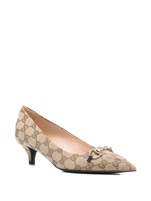Gucci Gg Motif Pumps - Beige