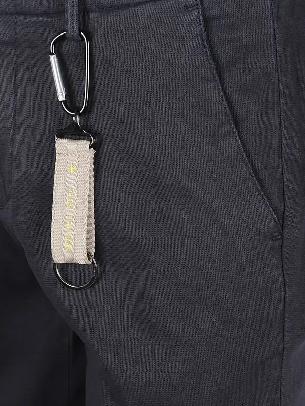 MANUEL RITZ American Pocket Trousers - Blue