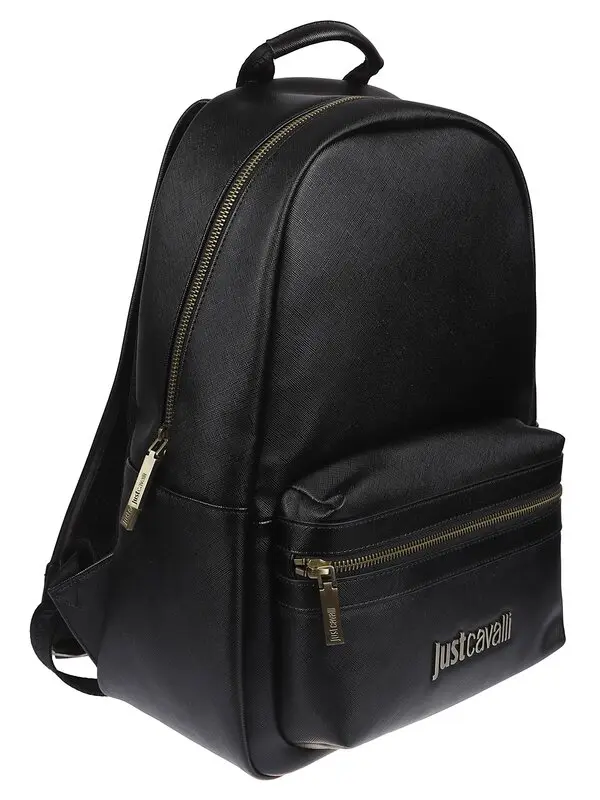 Just Cavalli Metal Lettering Logo Backpack