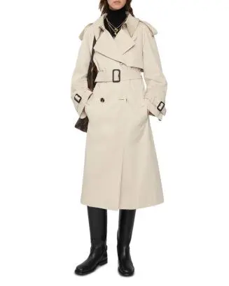 Burberry Long Gabardine Fitzrovia Trench Coat