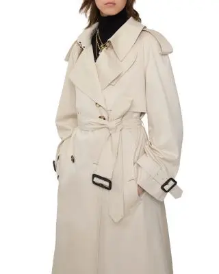 Burberry Long Gabardine Fitzrovia Trench Coat
