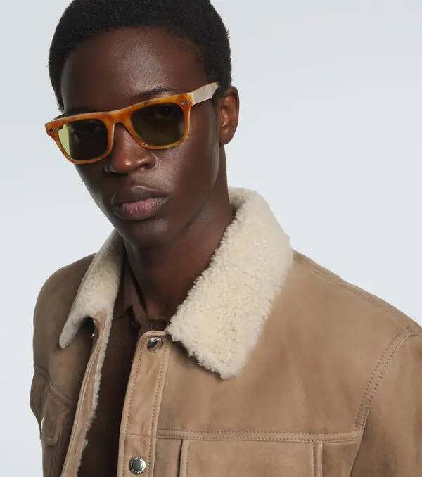 Brunello Cucinelli Square Frame Sunglasses - Brown
