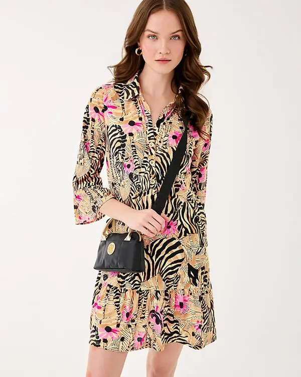 LILLY PULITZER Delany Shirtdress - Rutabaga El Morocco