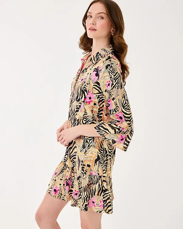 LILLY PULITZER Delany Shirtdress - Rutabaga El Morocco