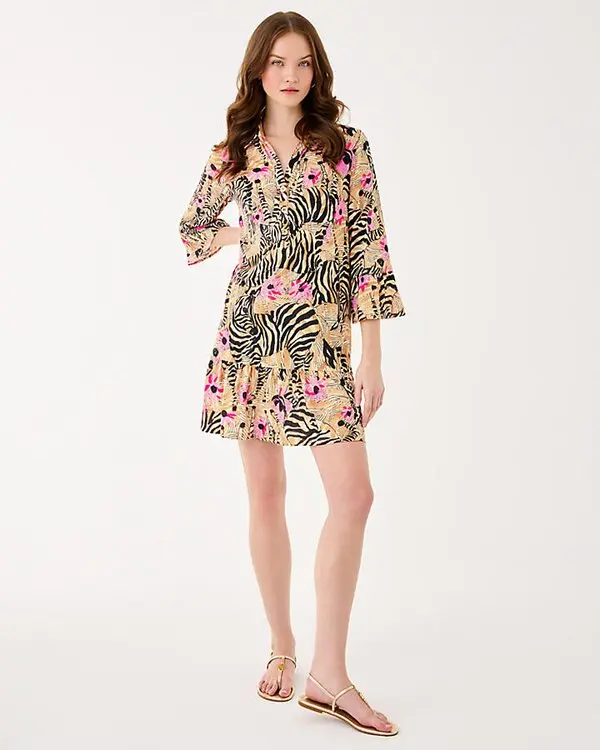 LILLY PULITZER Delany Shirtdress - Rutabaga El Morocco