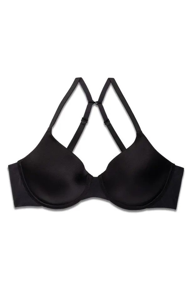 Natori Everfit Seamless Convertible T-shirt Bra - Black