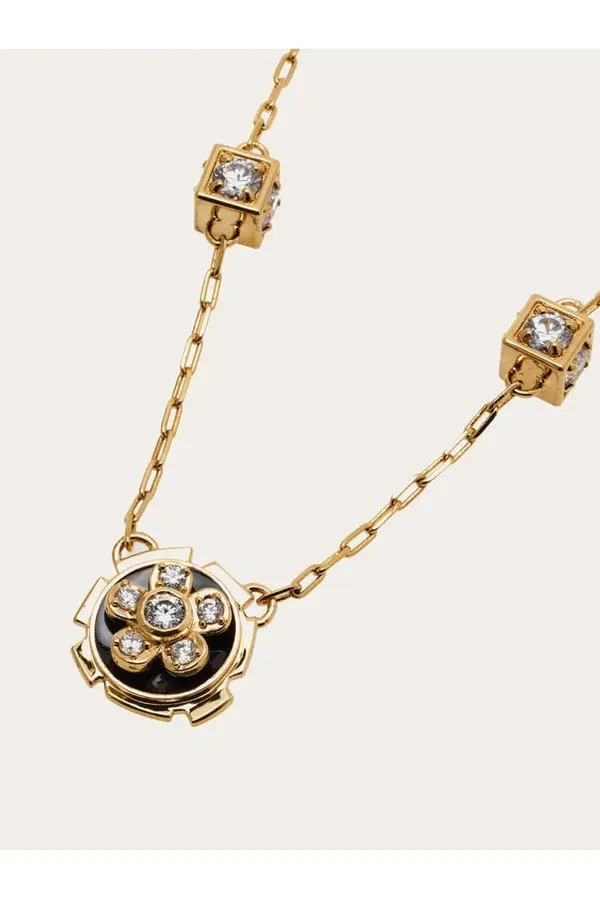 FERRAGAMO Charm Necklace - Black