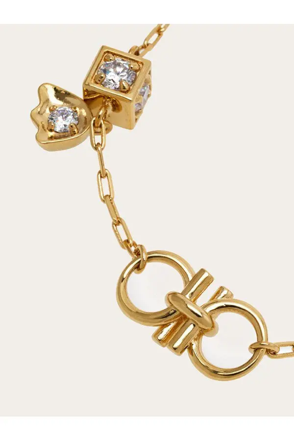 FERRAGAMO Gancini Charm Bracelet - Black