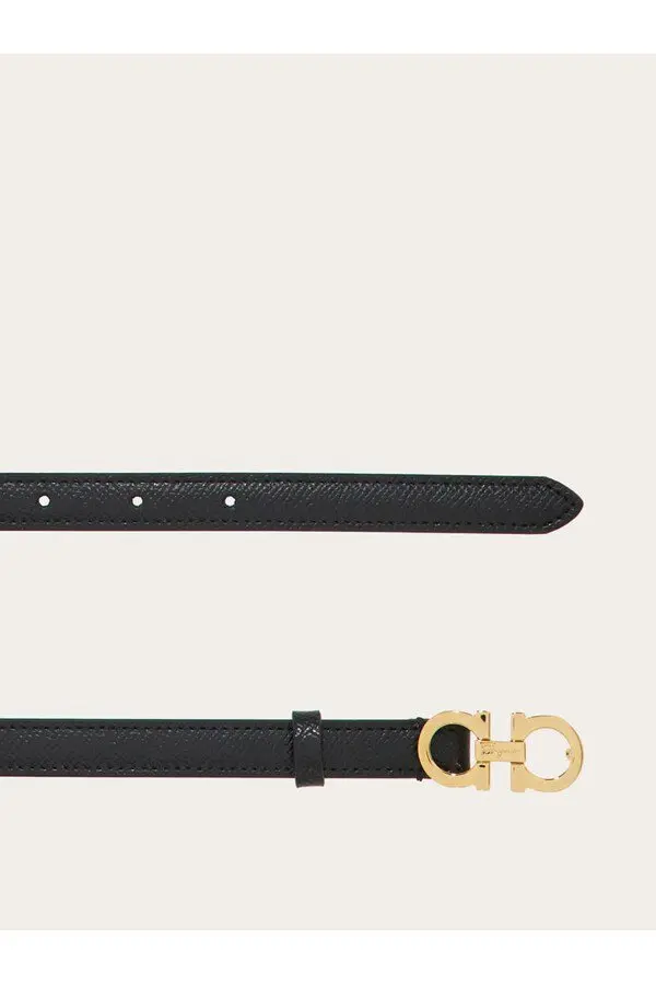 FERRAGAMO Gancini Belt - Black