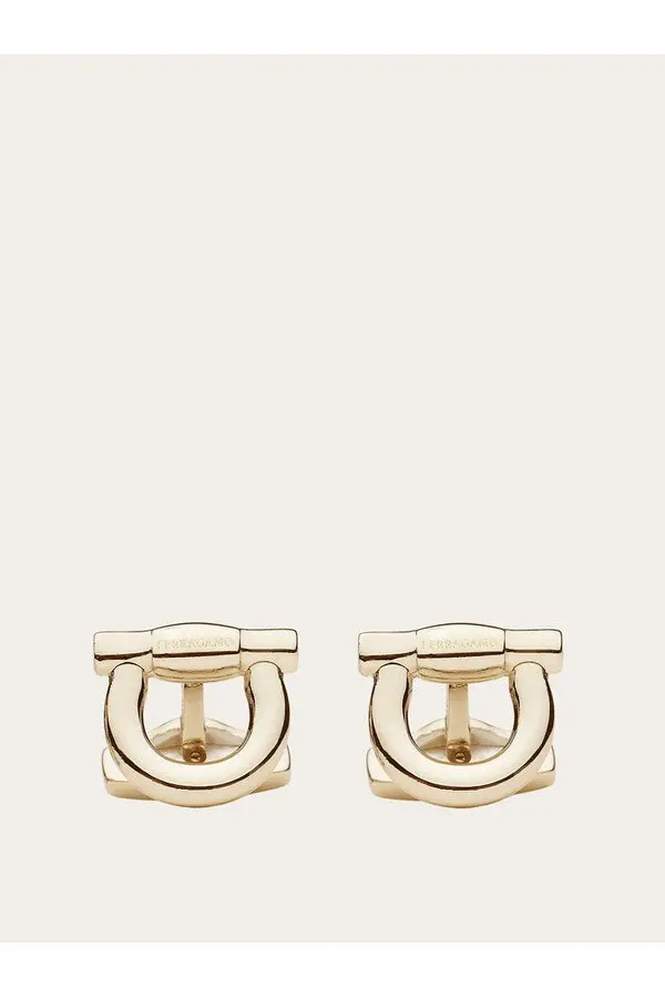 FERRAGAMO Gancini Cufflinks - Gold