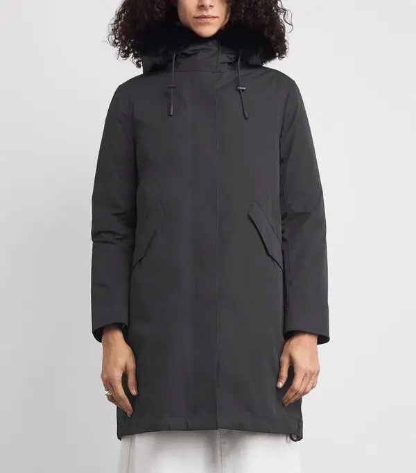 YVES SALOMON Waterproof Fox And Rabbit Fur Parka