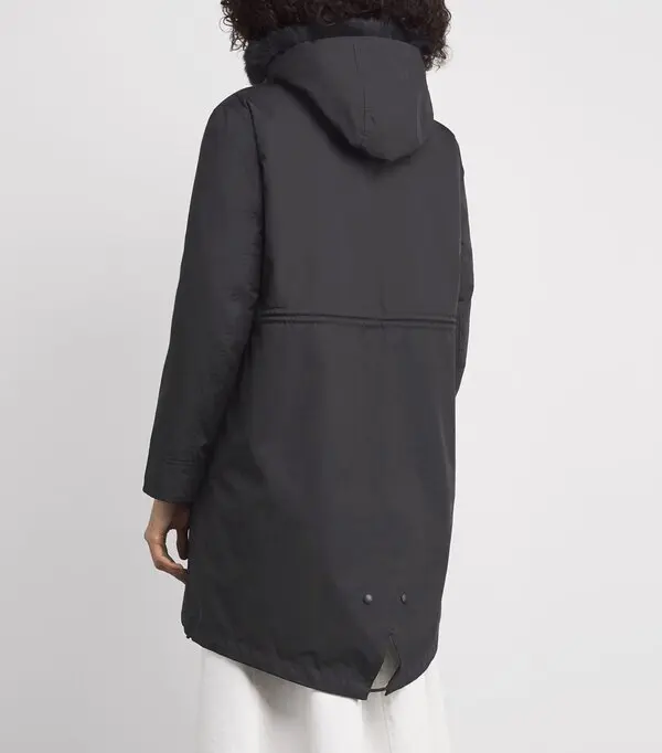 YVES SALOMON Waterproof Fox And Rabbit Fur Parka