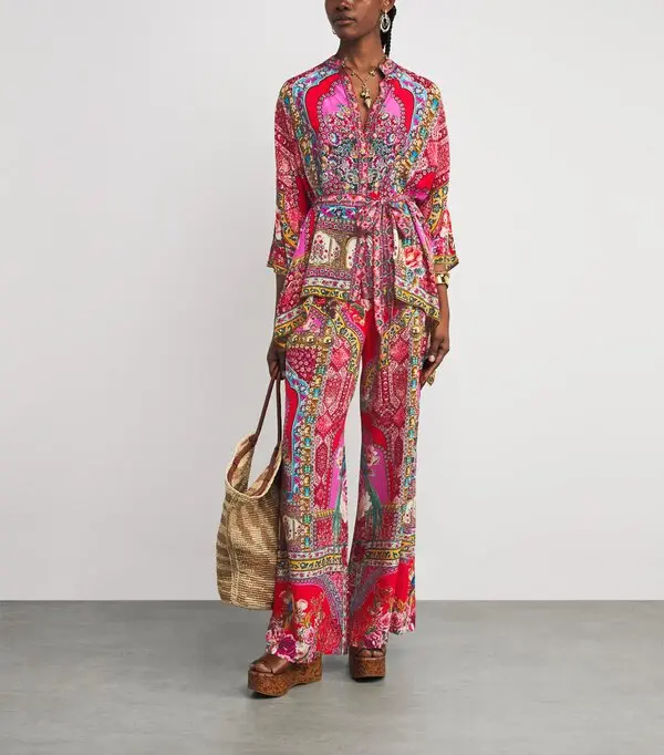 Camilla Silk Scarf Blouse