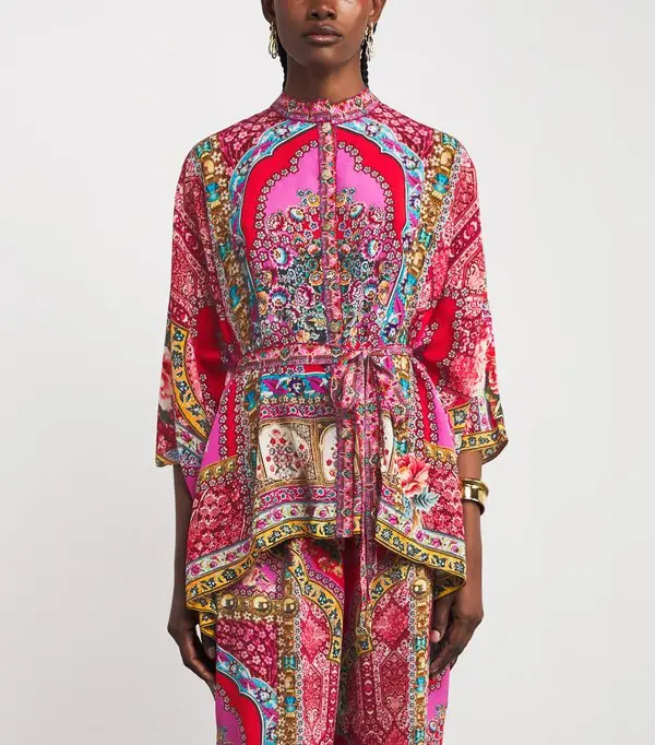 Camilla Silk Scarf Blouse