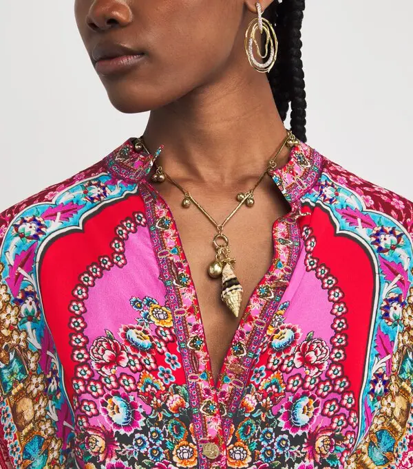 Camilla Silk Scarf Blouse