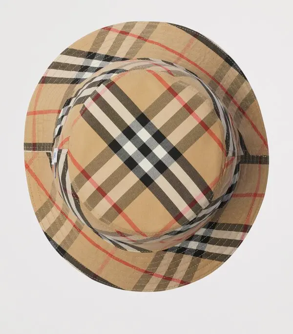 Burberry Gabardine Reversible Bucket Hat - Black