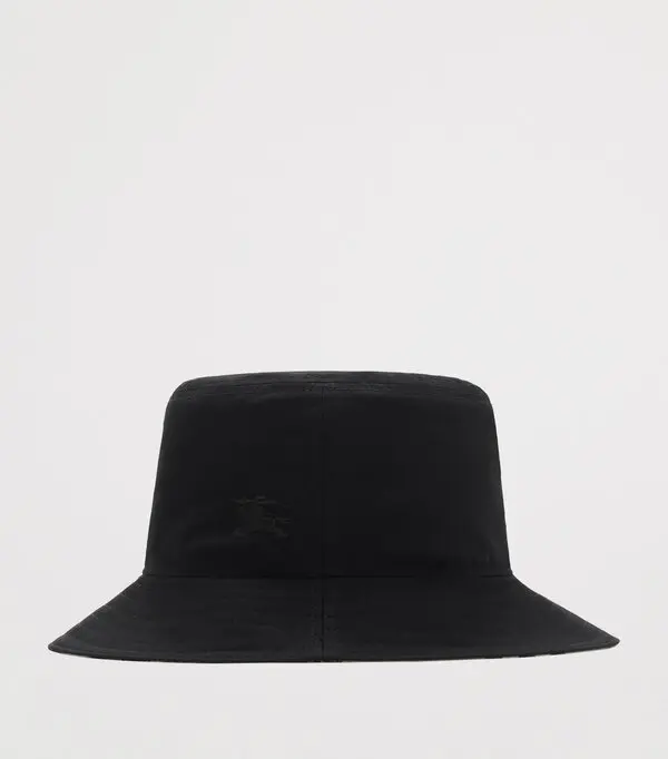 Burberry Gabardine Reversible Bucket Hat - Black