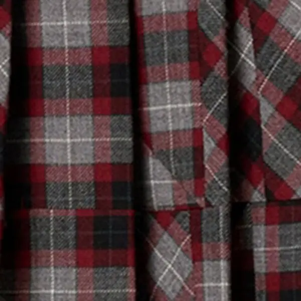 Miu Miu Wool Tartan Midi Skirt