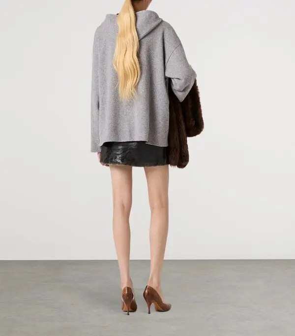 Miu Miu Cashmere Zip-up Hoodie