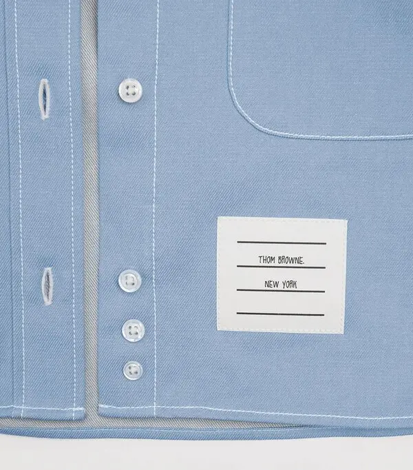 Thom Browne Denim Cropped Shirt