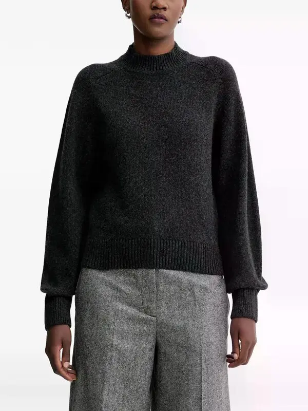 SESSUN Wool Blend High Neck Sweater