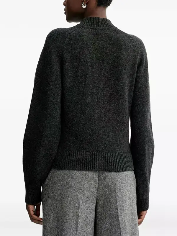 SESSUN Wool Blend High Neck Sweater