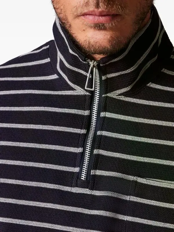 Paul Smith Striped Zip-up Sweater