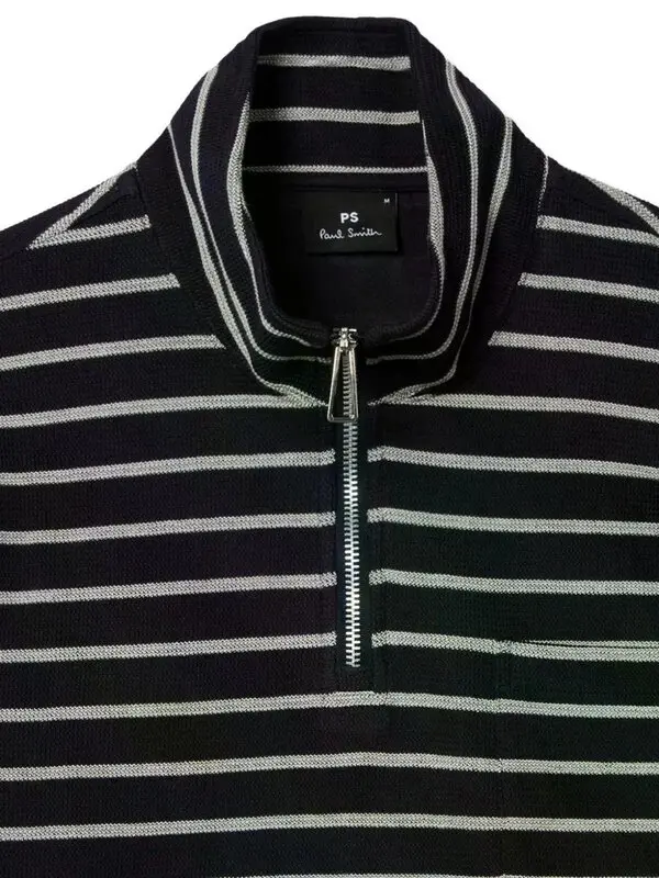 Paul Smith Striped Zip-up Sweater