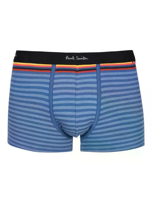 Paul Smith Striped Elasticated Boxer - Blue
