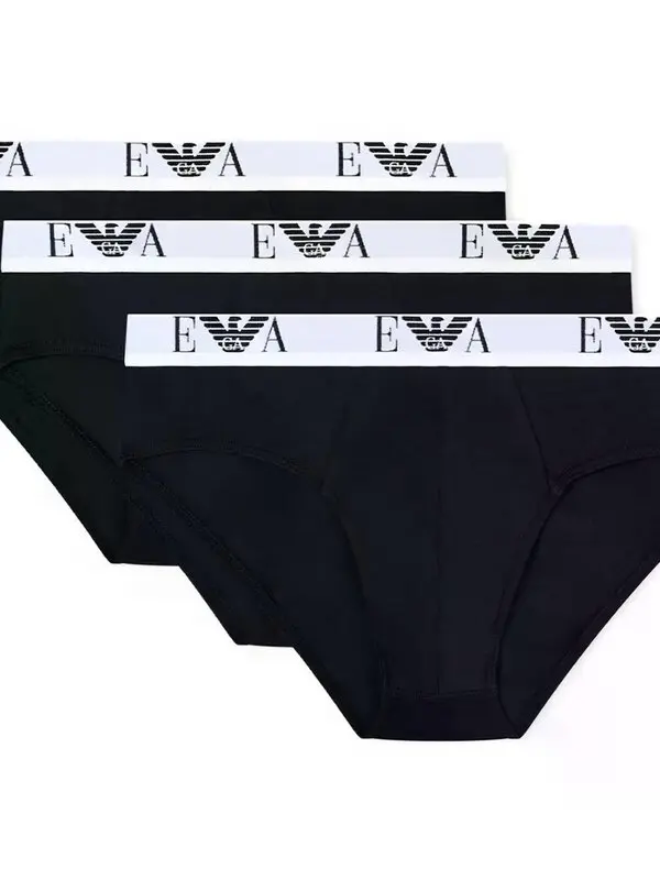 Emporio Armani Stretch Jersey Briefs In A Cotton 3-pack