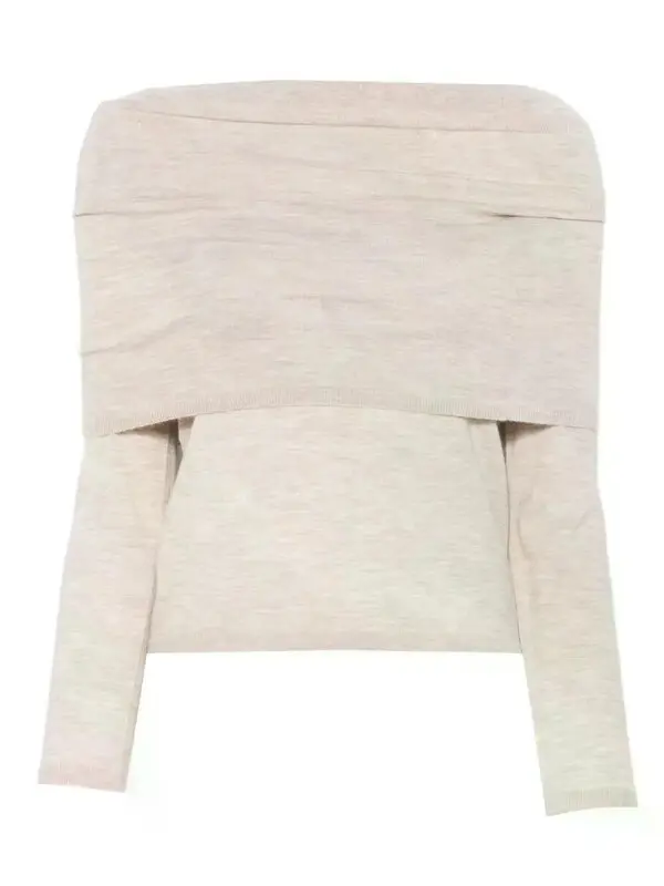 Max Mara Faretra Off-shoulder Sweater - Neutrals