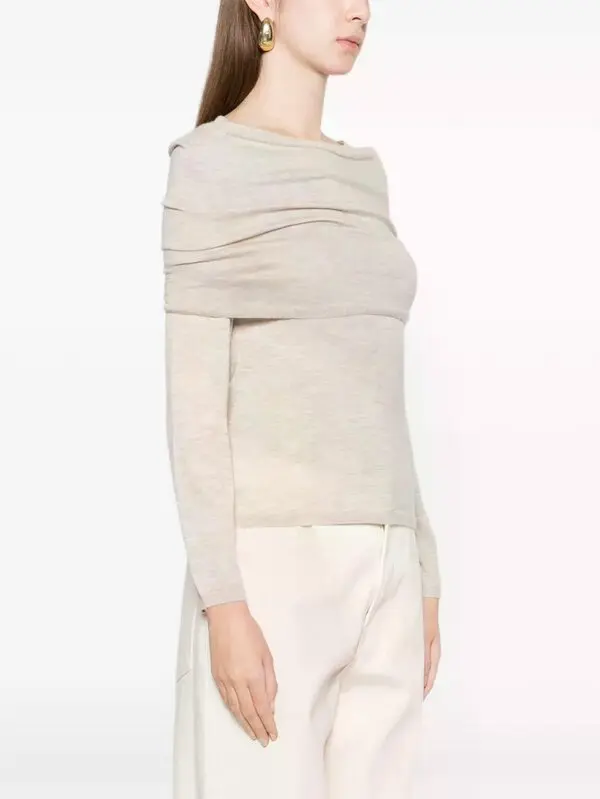 Max Mara Faretra Off-shoulder Sweater