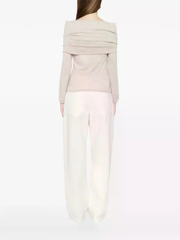 Max Mara Faretra Off-shoulder Sweater