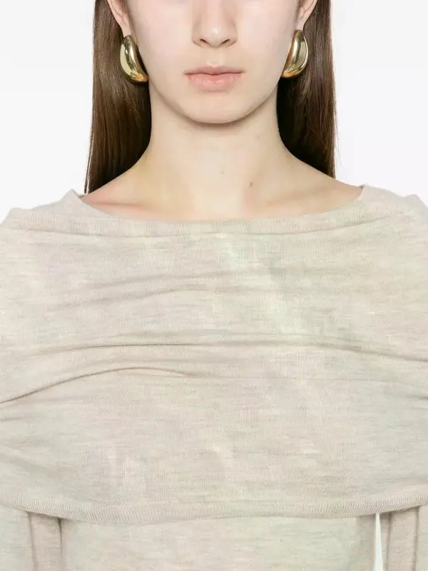 Max Mara Faretra Off-shoulder Sweater