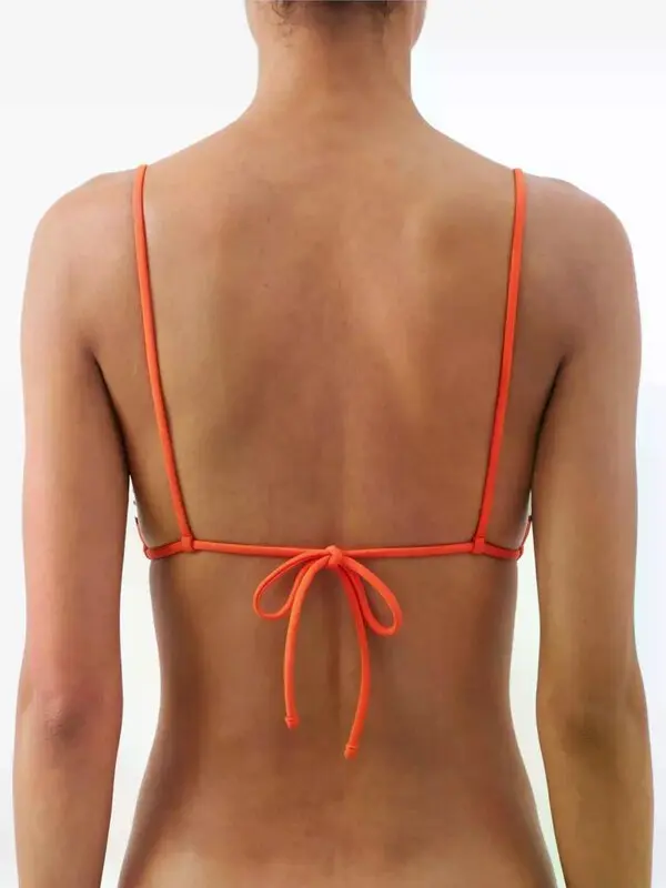 SIR. Destino Striped-pattern Triangle Bikini Top