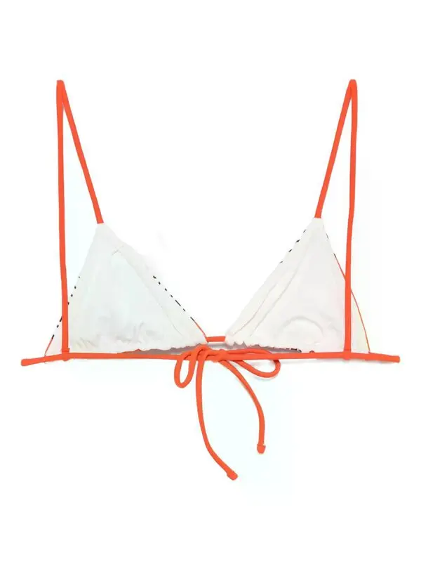 SIR. Destino Striped-pattern Triangle Bikini Top