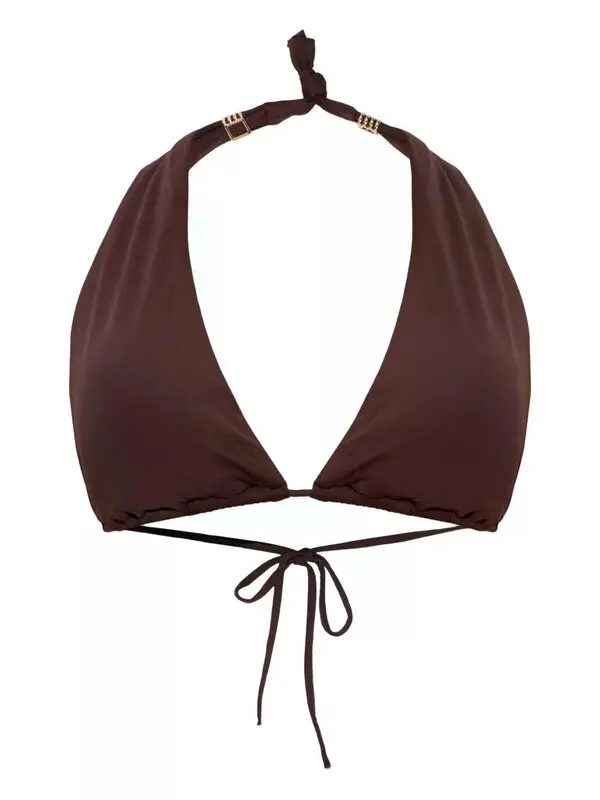 Melissa Odabash Grenada Halterneck Bikini Top - Brown