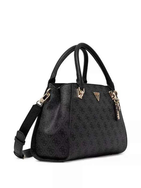 Guess Monogram Satchel With Charm