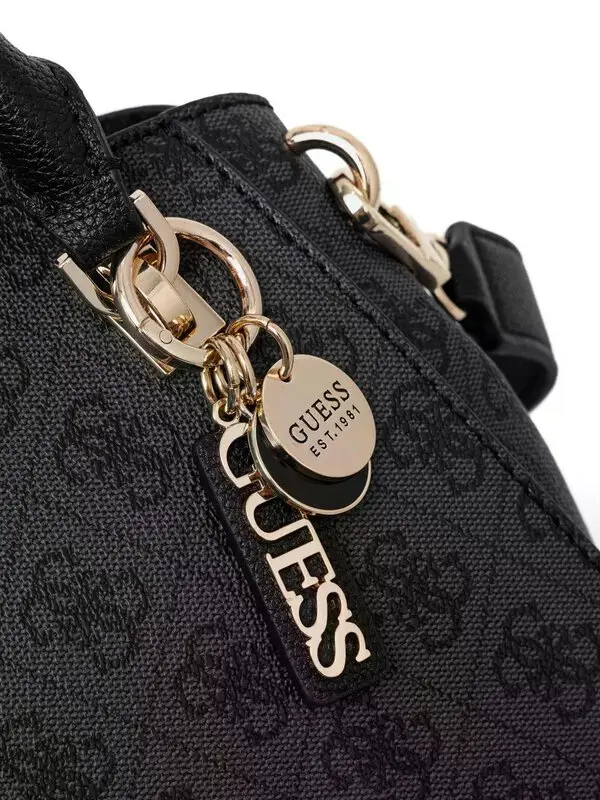 Guess Monogram Satchel With Charm