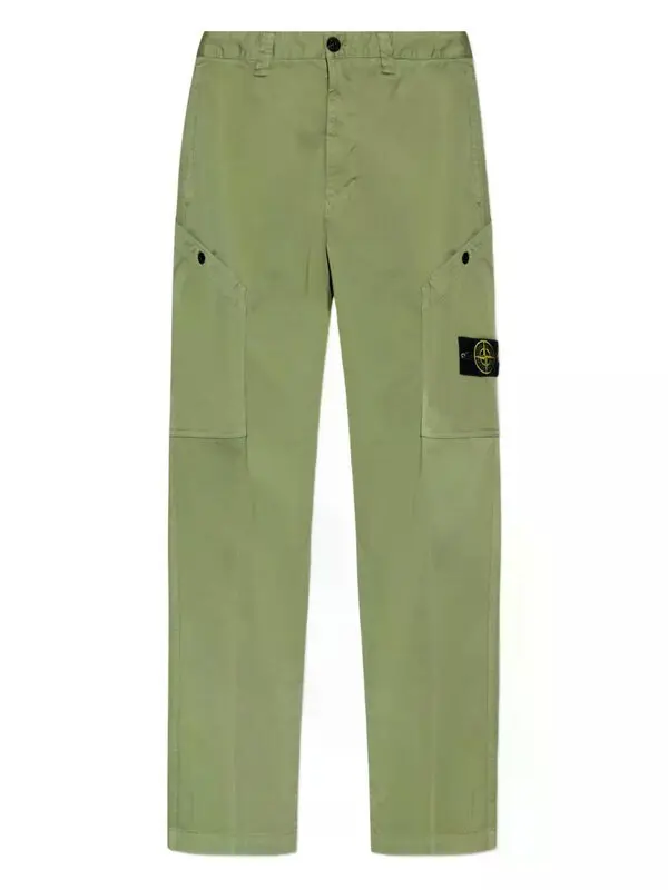 Stone Island Logo-patch Cargo Pants - Green