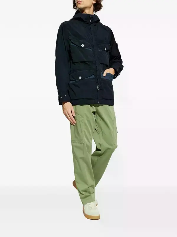 Stone Island Logo-patch Cargo Pants - Green