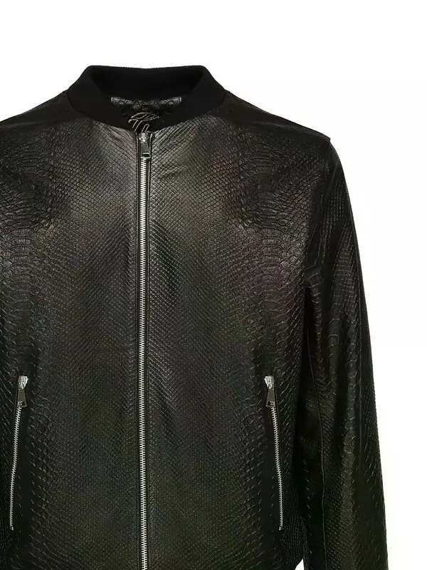 GIULIANO GALIANO Miami Zip Leather Jacket