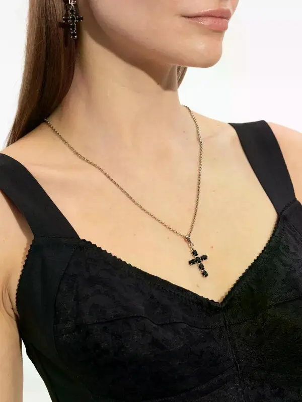 Dolce & Gabbana Cross-pendant Necklace - Silver