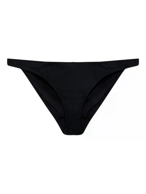 Melissa Odabash Pompano Scalloped Bikini Bottom - Black