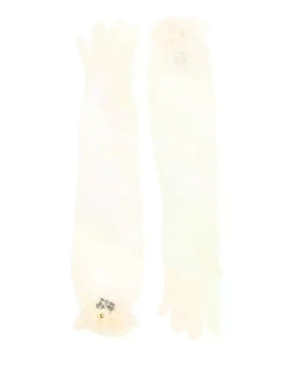 Valentino Garavani Lace Gloves - Neutrals
