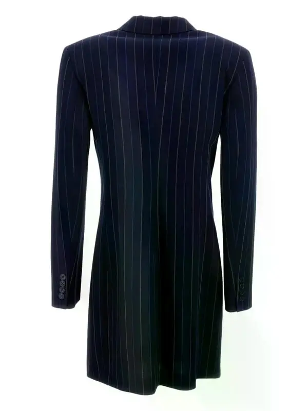 Ralph Lauren Camden Pinstripe Double-breasted Mini Dress - Blue